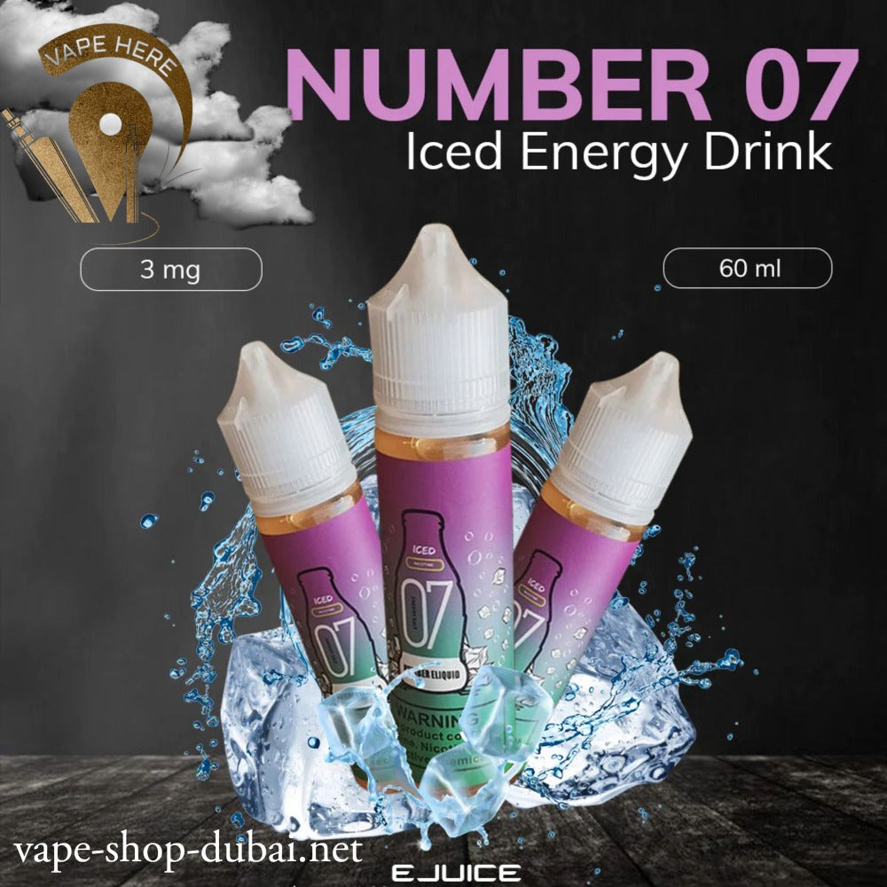 Numbers - Number 07 Iced Energy Drink E-LIQUID 60ML | Vape Best Price ...