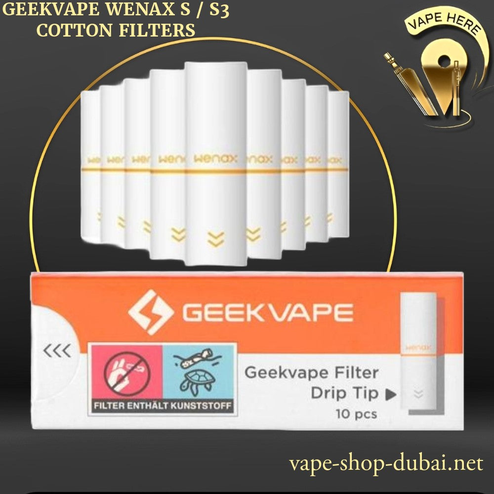 GEEKVAPE WENAX S / S3 COTTON FILTERS | Buy Vape Dubai | Vape Delivery ...