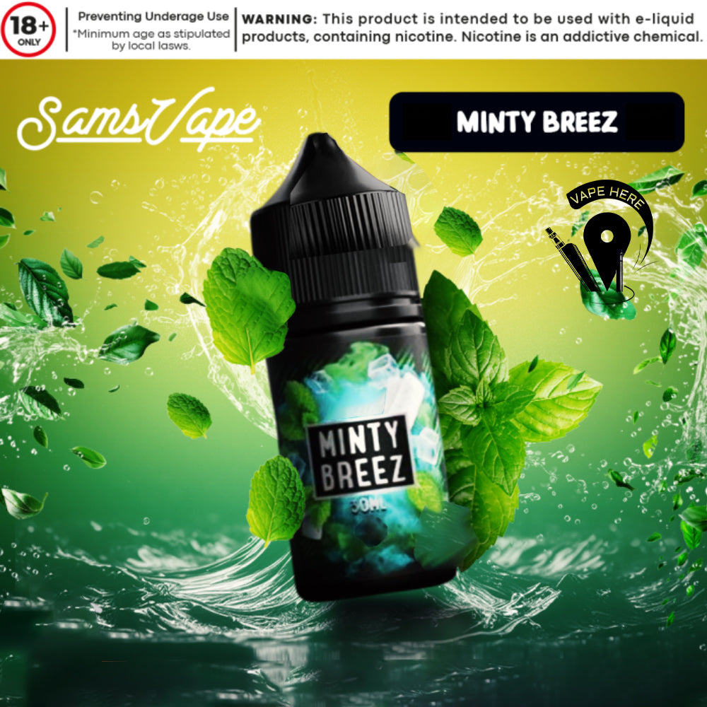 Minty Breeze Saltnic By Sam Vapes Vapes is Available in Dubai, UAE ...