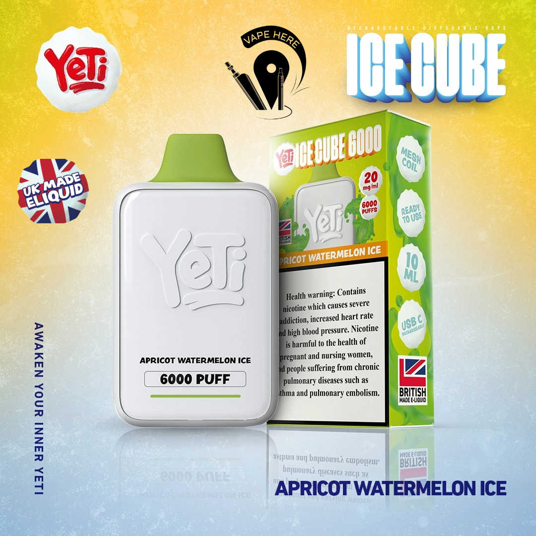 Yeti Ice Cube 6000 Puffs Disposable Vape 2% in UAE & Dubai | UK Made ...