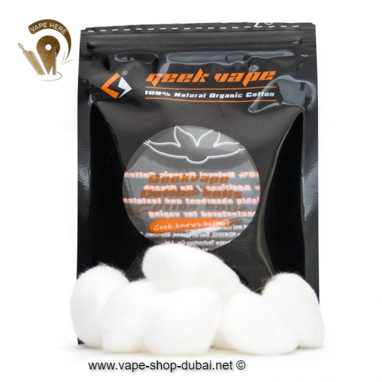 Geekvape Squares of Feather Organic Cotton | Vape Here Store | Buy ...