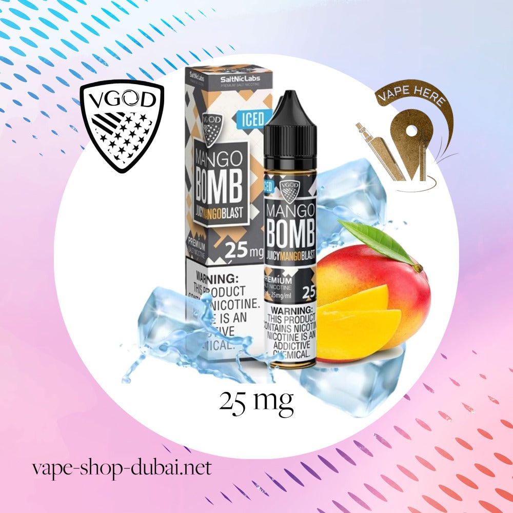VGOD Iced Mango Bomb Nic Salts - 30ml Discounted In Abu Dhabi, Dubai ...