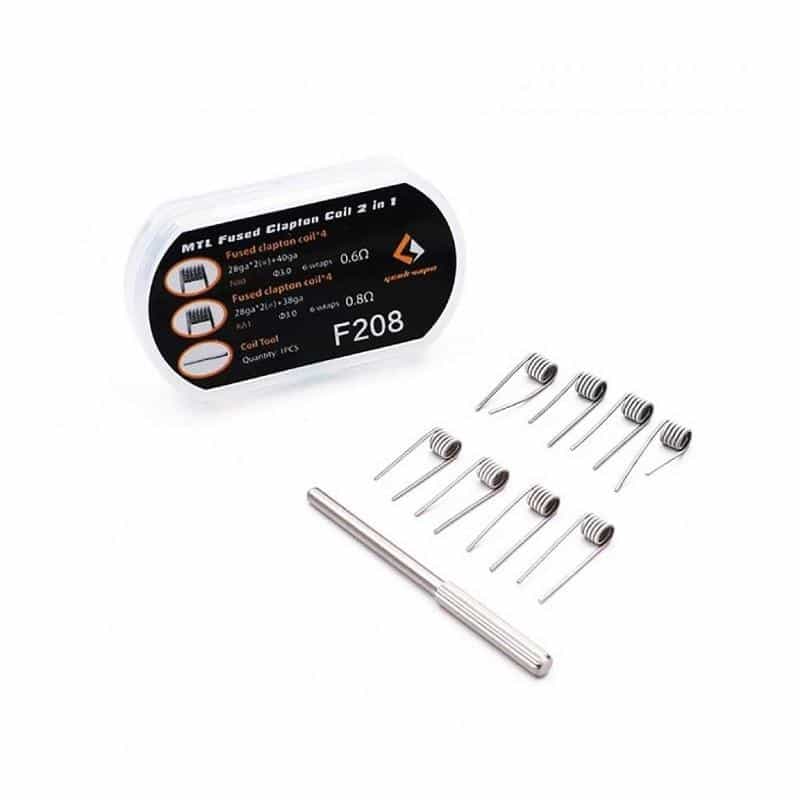 GeekVape F208 MTL Fused Clapton Coil 2 in 1 Coil Kit | Vape Here Store